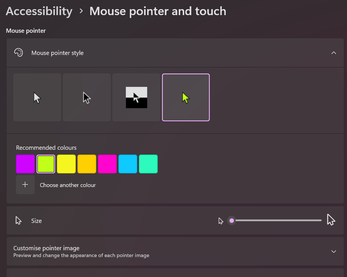 Set High-Contrast Mouse Pointer Colors in Windows 11 | Mouse Test ...